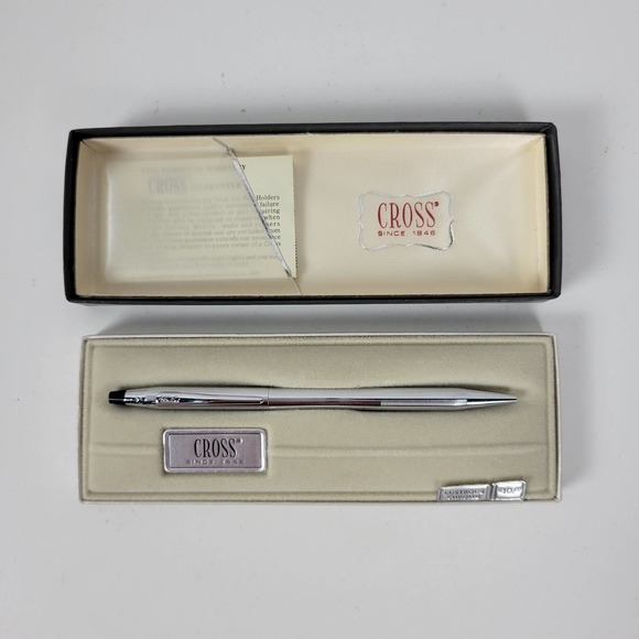 Office | Vintage Cross Chrome 352 Ballpoint Pen Classic Chrome Silver ...